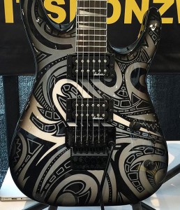 Custom painted Jackson DKMG guitar | Sims Guitar Refinishing